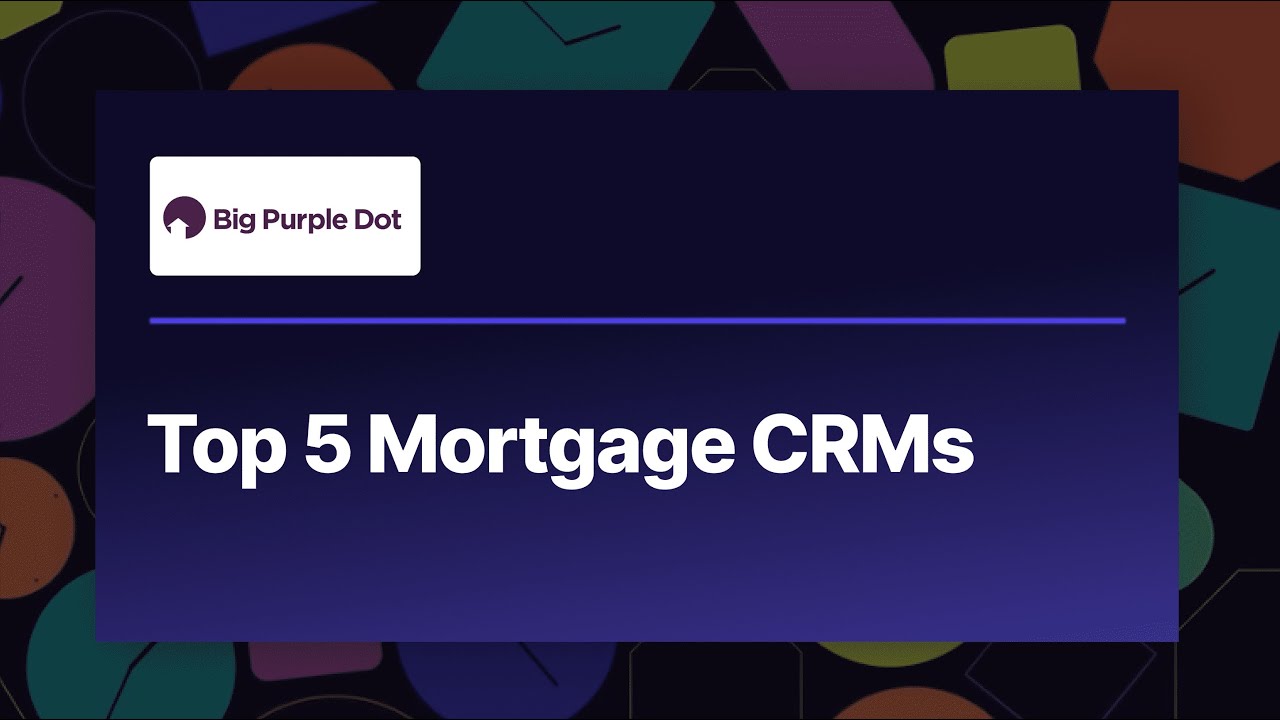 Top 5 CRM - Big Purple Dot | BankingBridge - YouTube