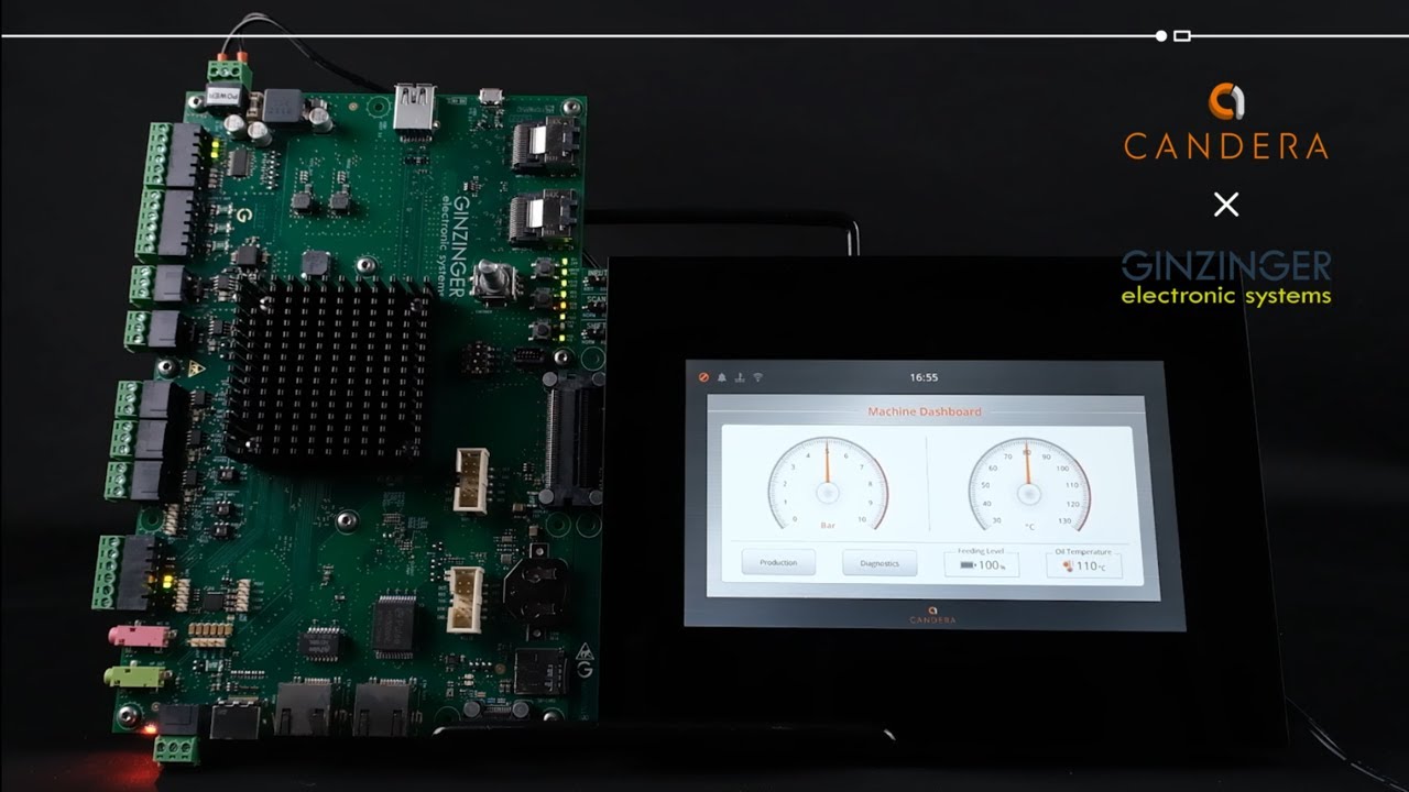 Industrial Demo, Machine Dashboard - design by Candera. Running on ...