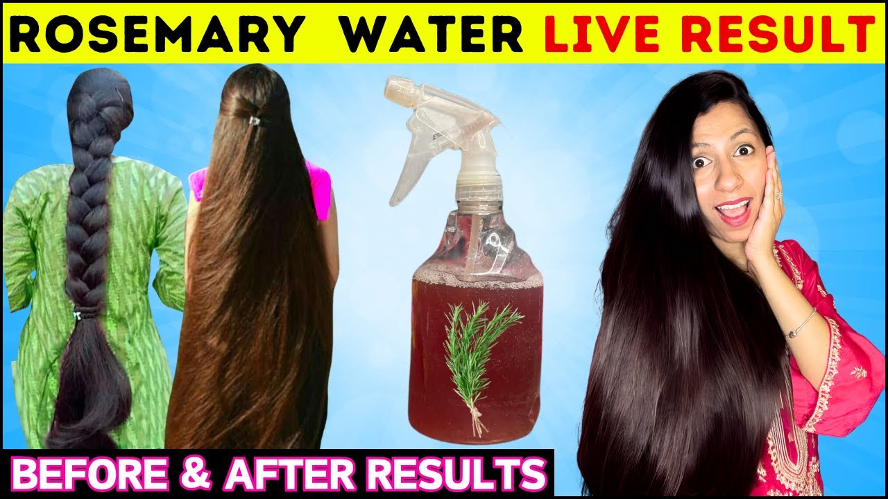 Rosemary water for hair growth BEFORE and AFTER | Rosemary ka water ...