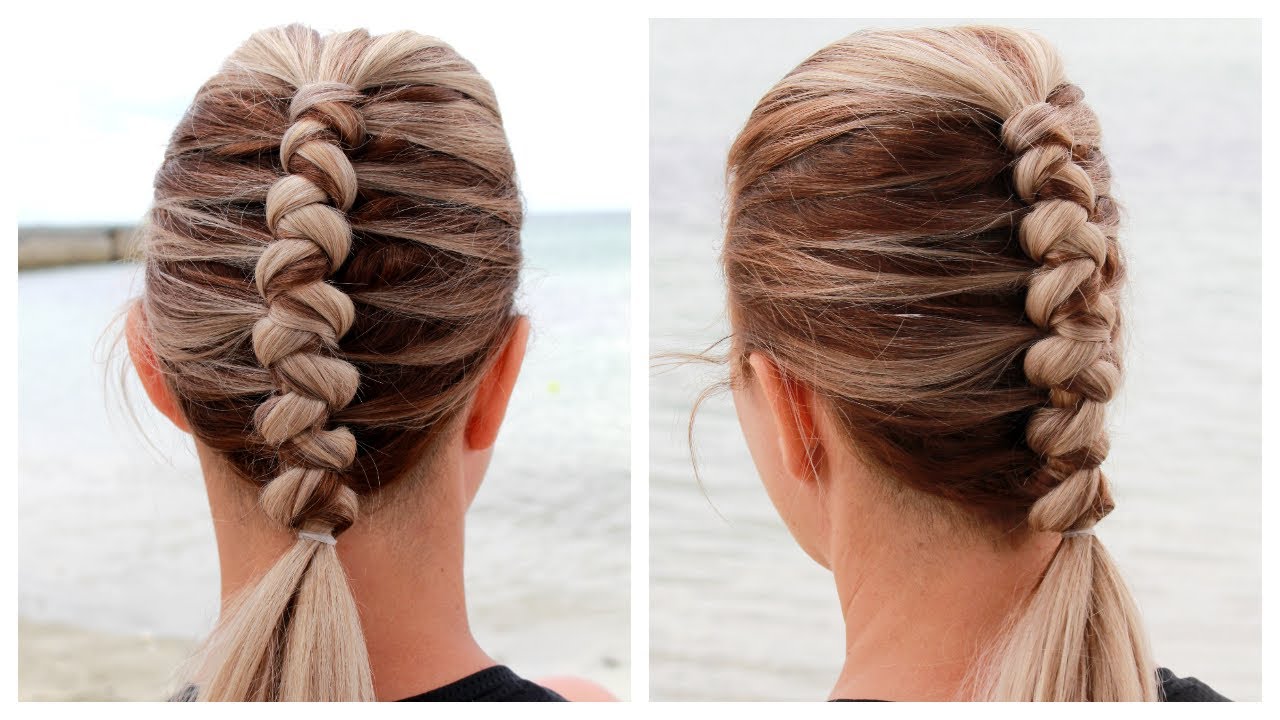 DIY New EASY Wrap Around Braid - YouTube