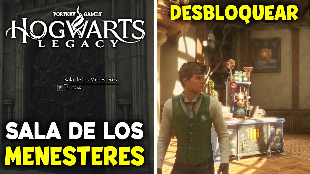 COMO DESBLOQUEAR la SALA de los MENESTERES en HOGWARTS LEGACY - YouTube