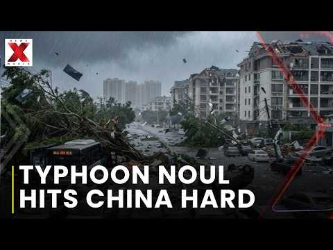 Massive evacuations as Typhoon Noul batters Guangdong and Hong Kong | NewsX World