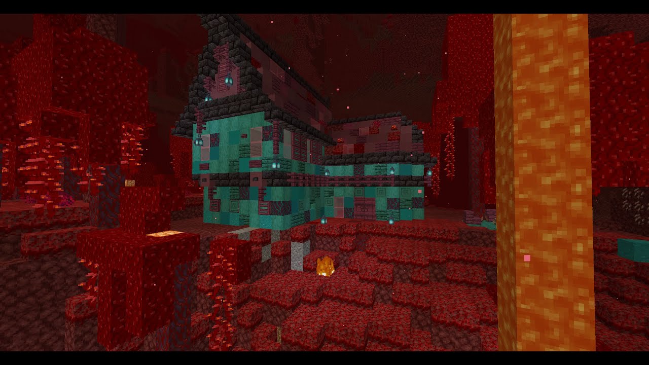 Minecraft Time-lapse building | Nether house 1.16.1 - YouTube