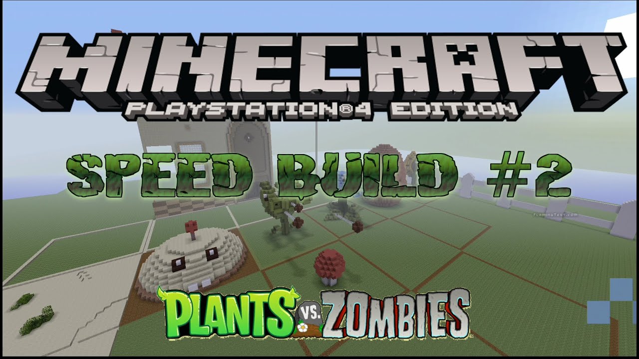 SPEED BUILD #2 PVZ HUNGER GAMES (PLANTS VS ZOMBIES) MINECRAFT PS3 PS4 ...