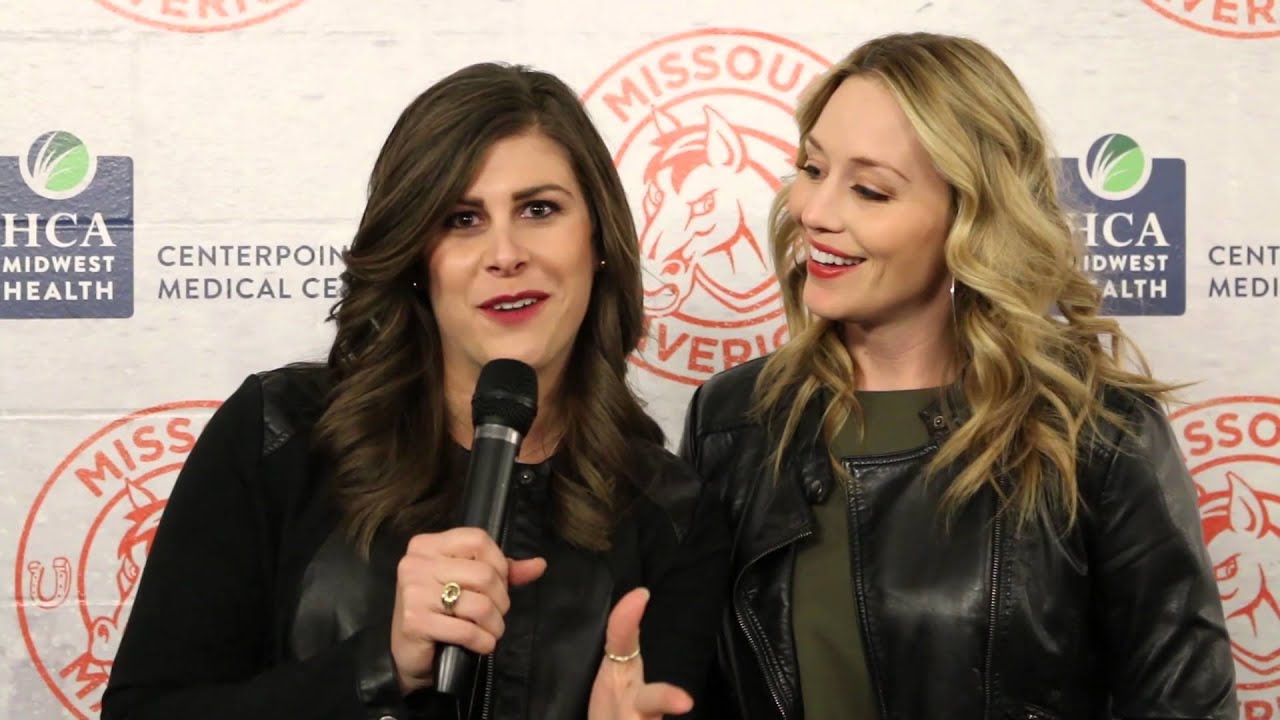 Michelle Bogowith and Kerri Stowell with the Missouri Mavericks! - YouTube
