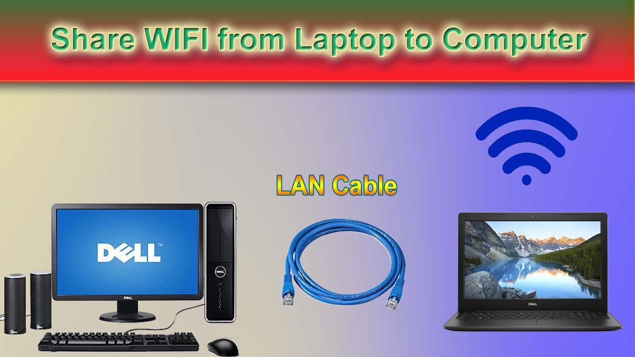 How to share WIFI through Ethernet Windows 10 | Use Laptop WIFI on PC ...
