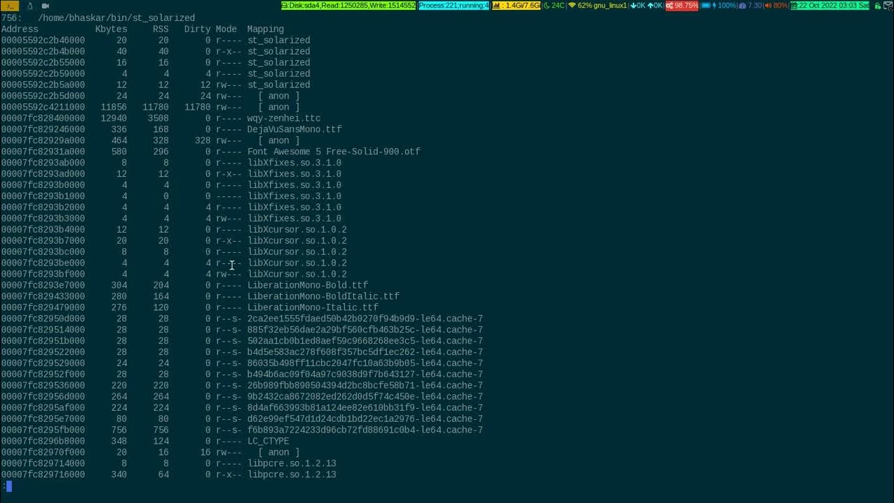 Linux Pmap Binary To Assist Understand Process Memory Management 2022 10_22_02:51:06 - YouTube