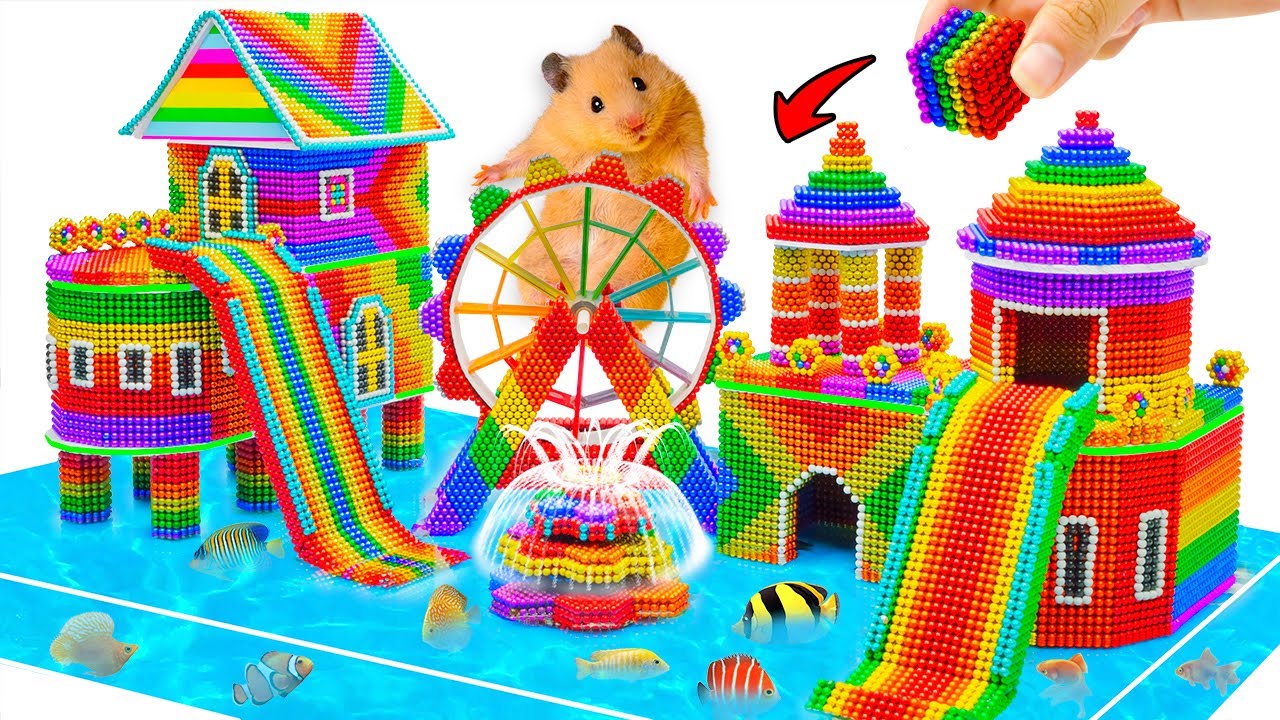 ASMR - How I Build Summer Water Park Playground & Hamster Traps From ...