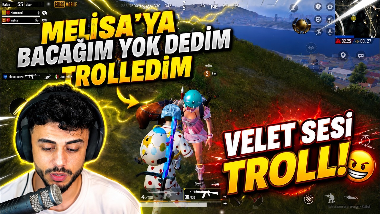 MELİSA'YA "BACAĞIM YOK" DEDİM! (Velet Sesi Trol) | PUBG Mobile - YouTube