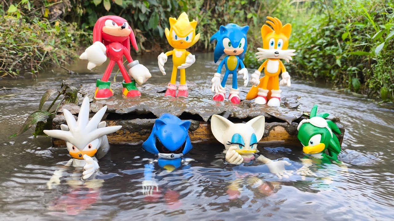 Sonic the hedgehog action figure :Sonic/knukles/Super sonic/Prime/Jaks ...