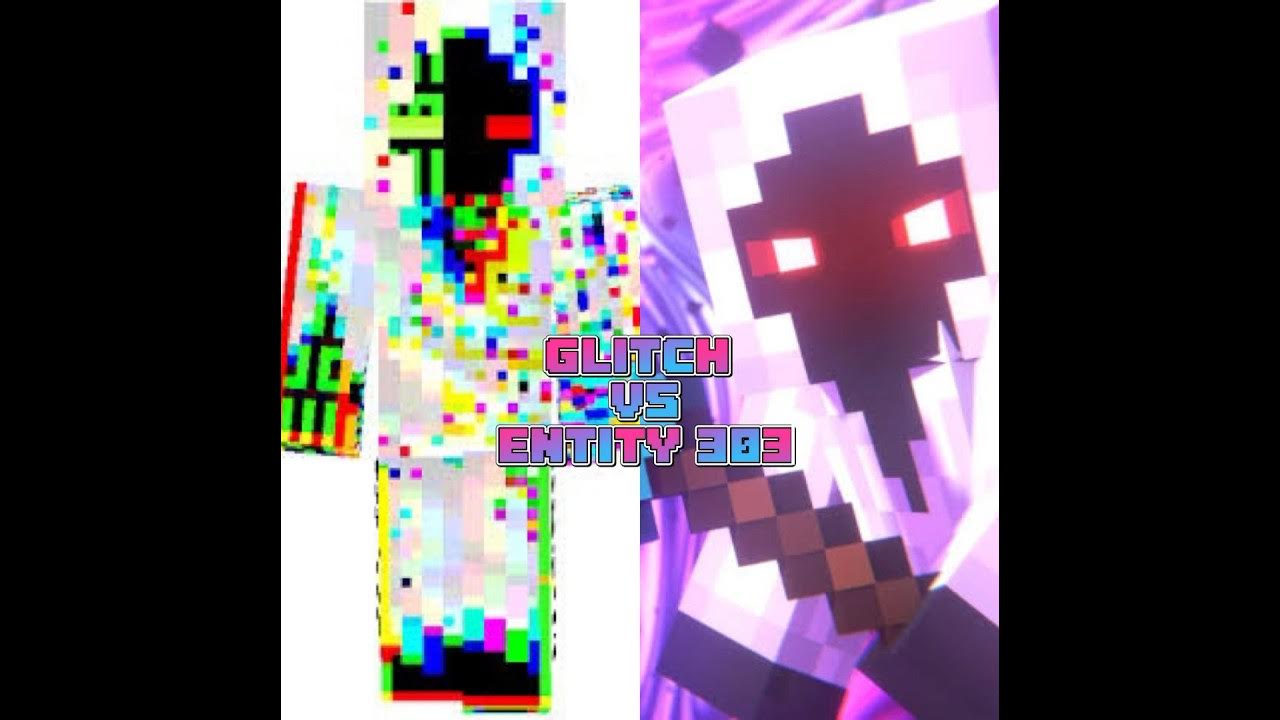 GLITCH VS ENTITY 303 #minecraft #comparison #shorts - YouTube