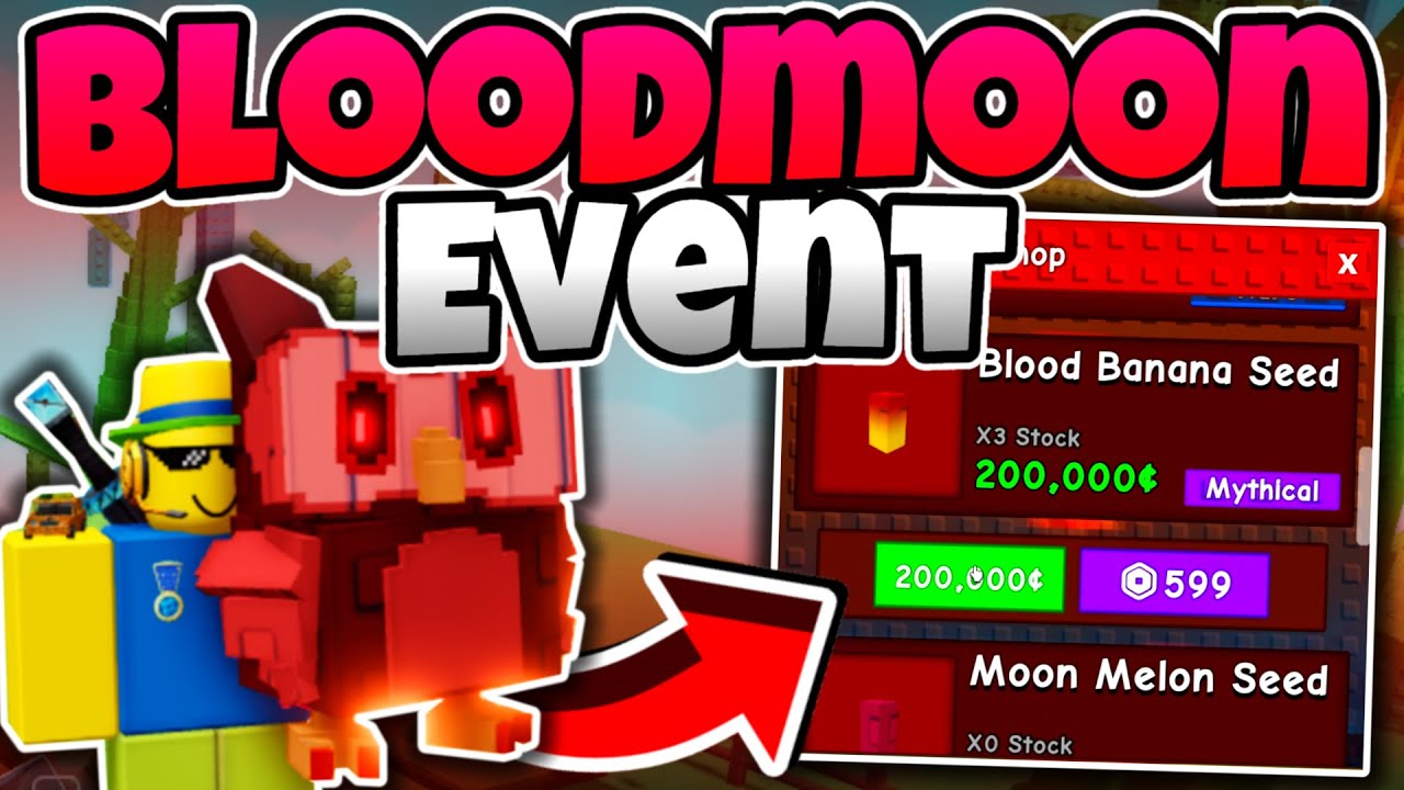 New Bloodmoon Event In Grow a Garden - YouTube