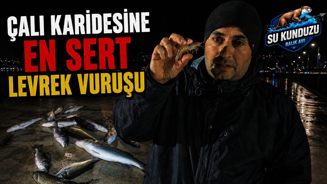 LEVREK AVI YEM CANLI ÇALI KARİDES 🦐 YANİÇ,TEKE KARADENİZİN MAVİ ...