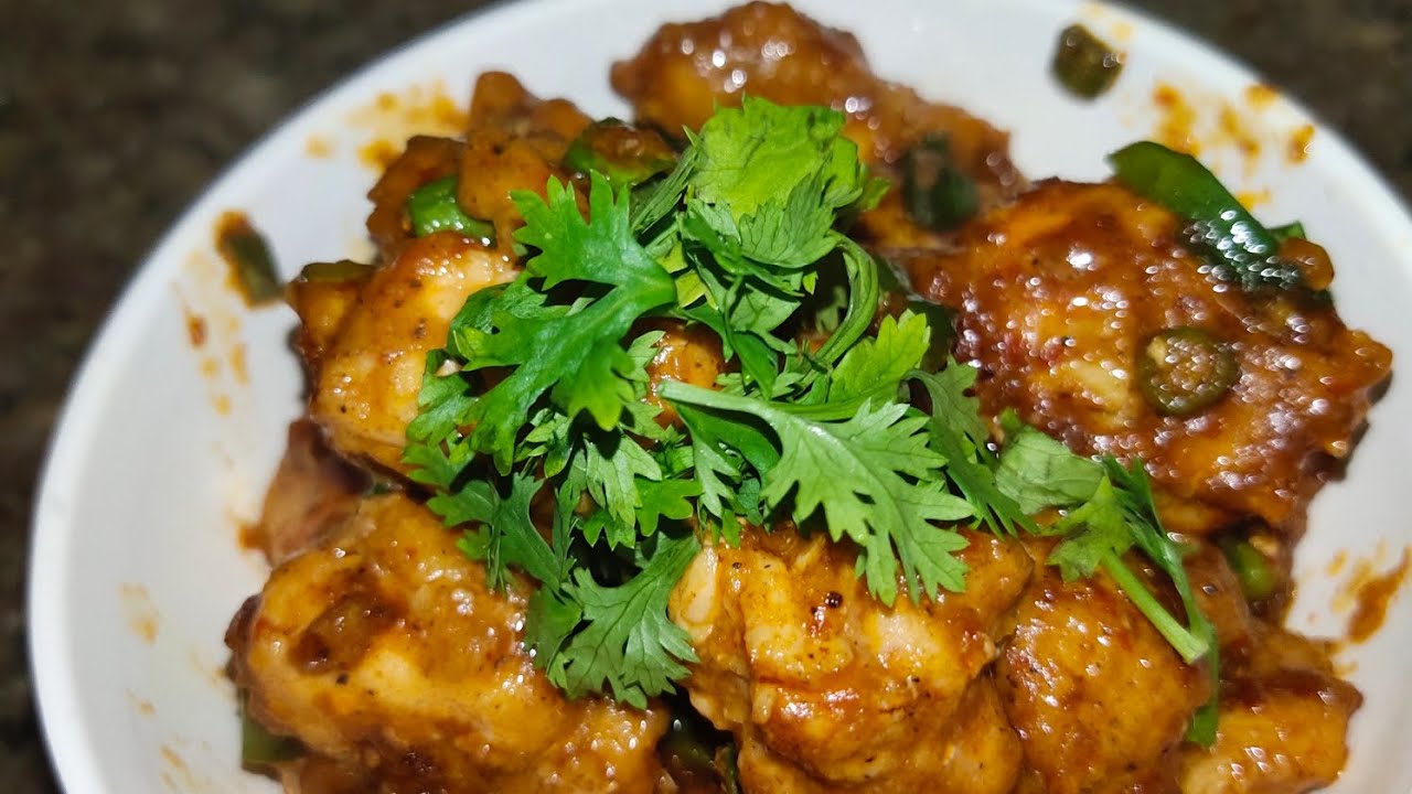 schezwan chicken (starter) - YouTube