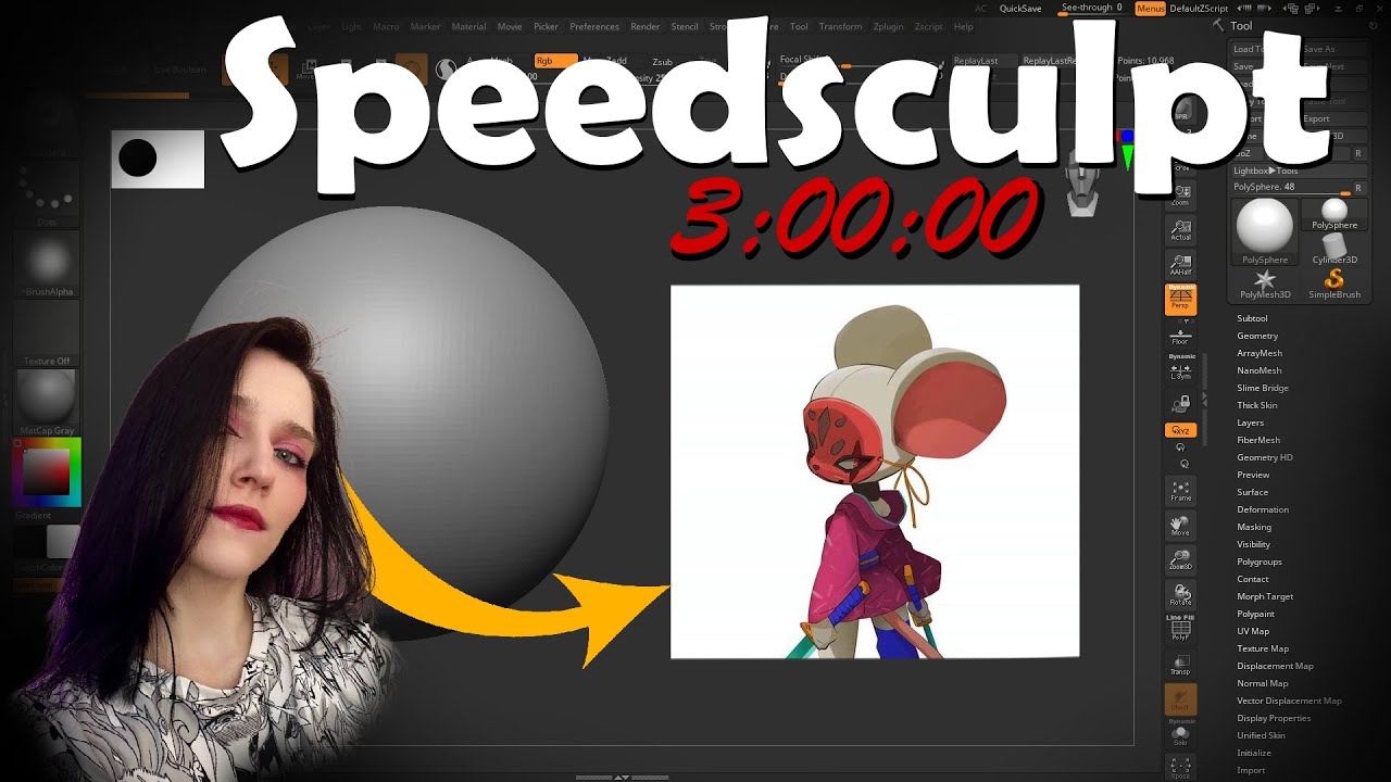 Speedsculpt | Mouse (Zbrush) - YouTube