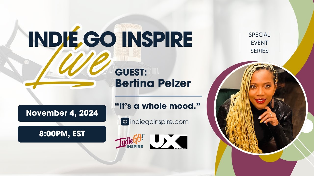 Indie Go Inspire LIVE! Guest: Bertina Pelzer - YouTube