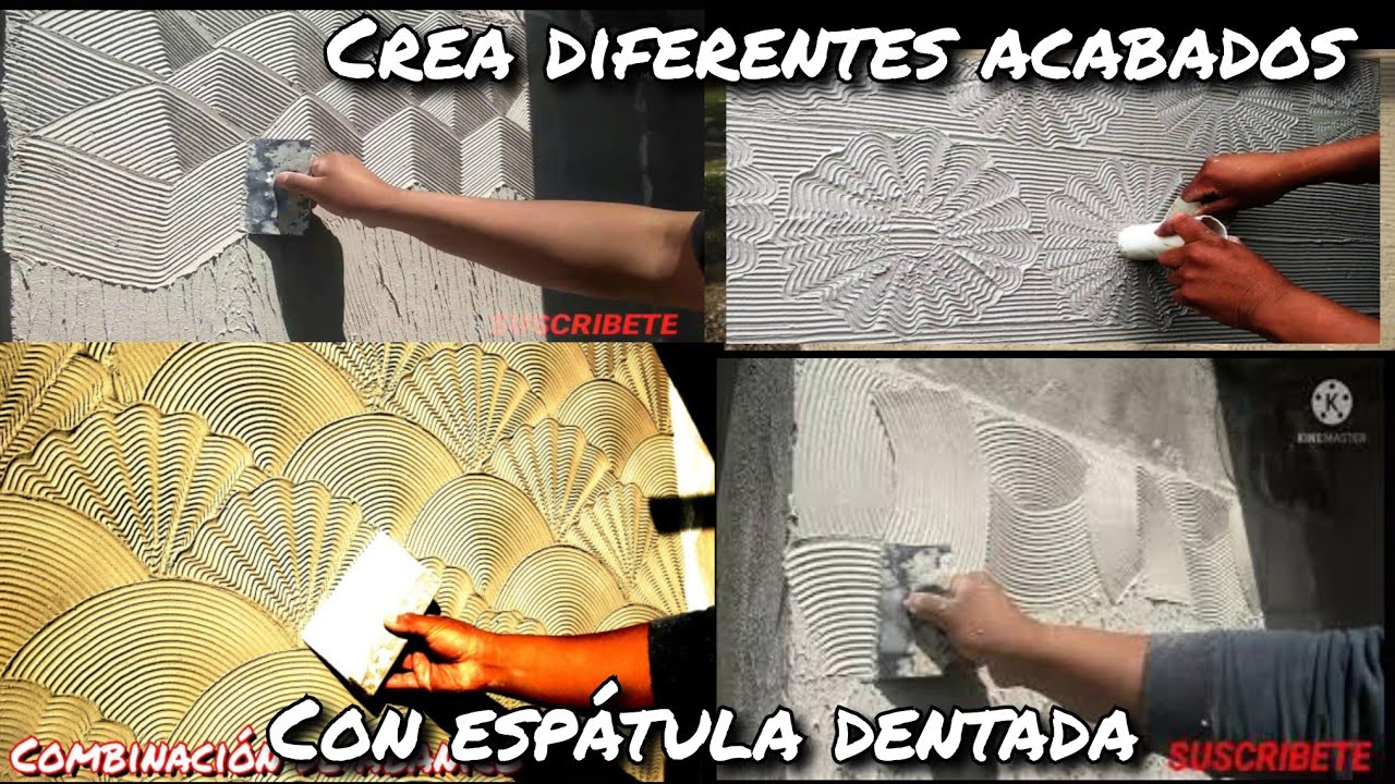 crea diferentes acabados con pasta texturizada - YouTube