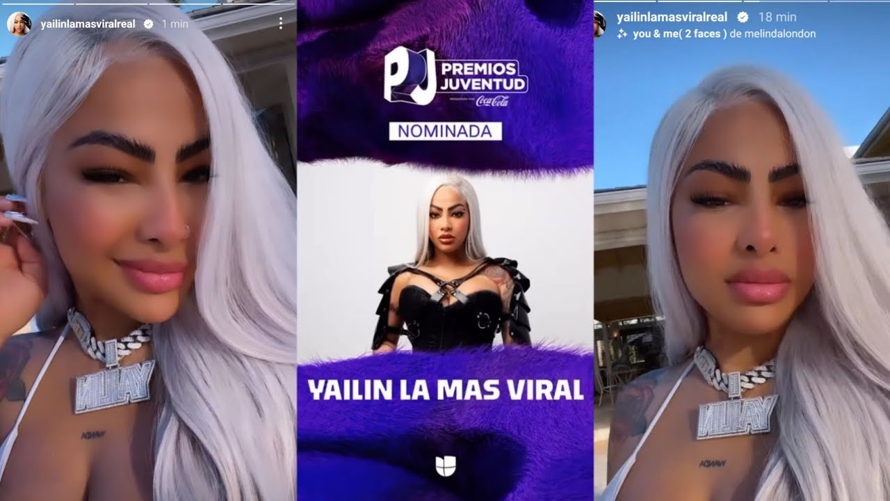 yailin más feliz que nunca por nominación en premios juventud 2023 ...