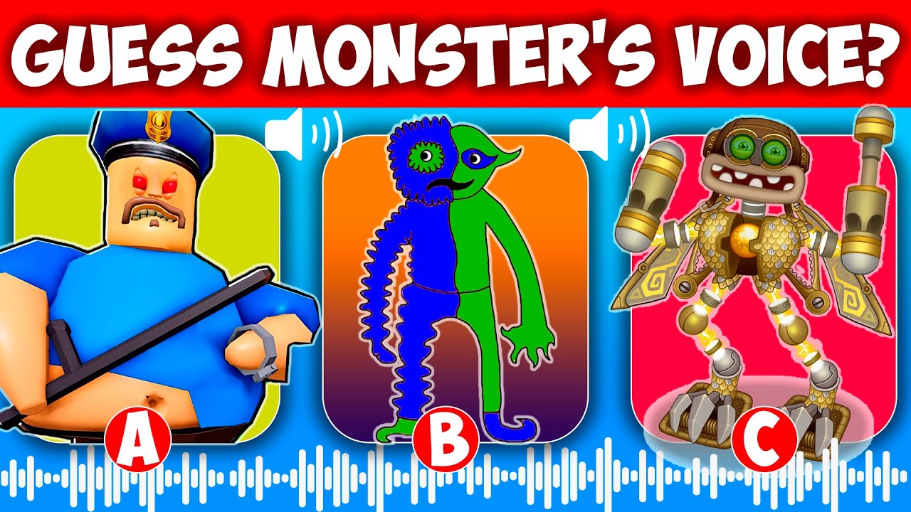 Guess the MONSTER'S VOICE #42 (GARTEN OF BANBAN 4 & DOORS Hard Mode ...