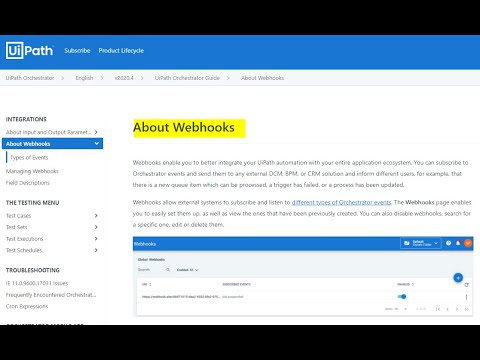 UiPath Webhooks Demo - YouTube