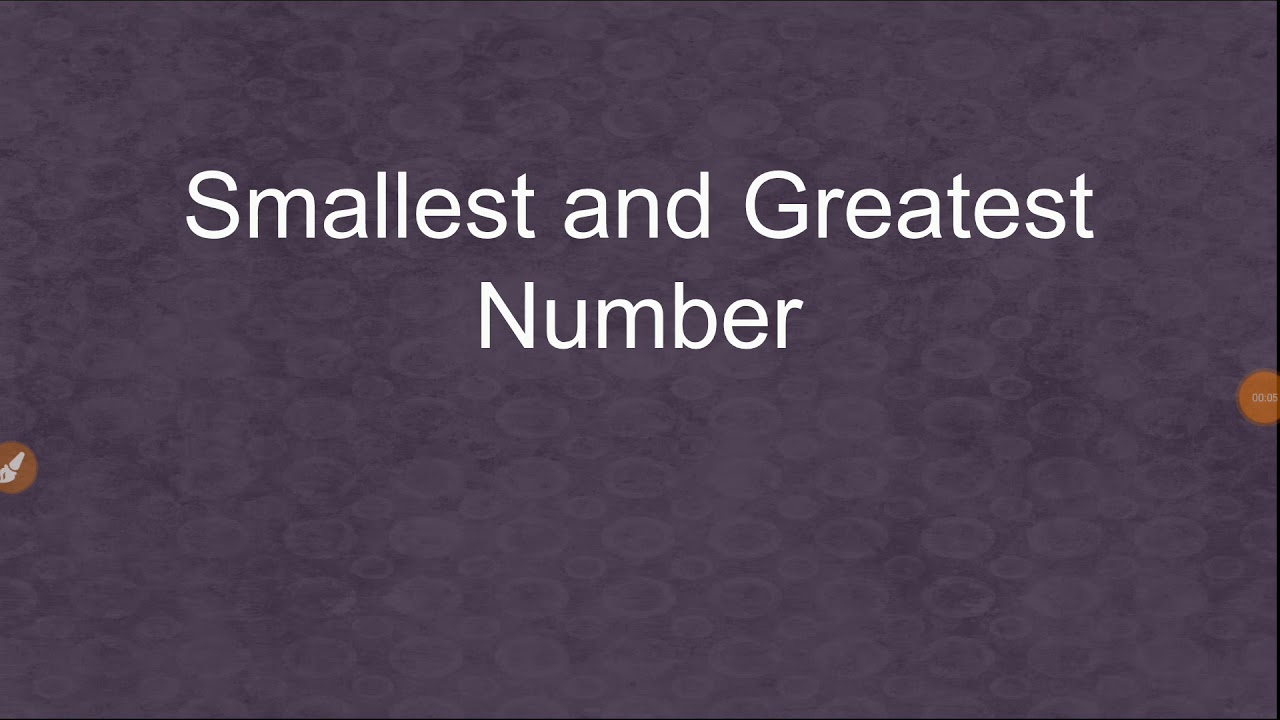 Smallest And Greatest Number YouTube smallest-and-greatest-number-youtube