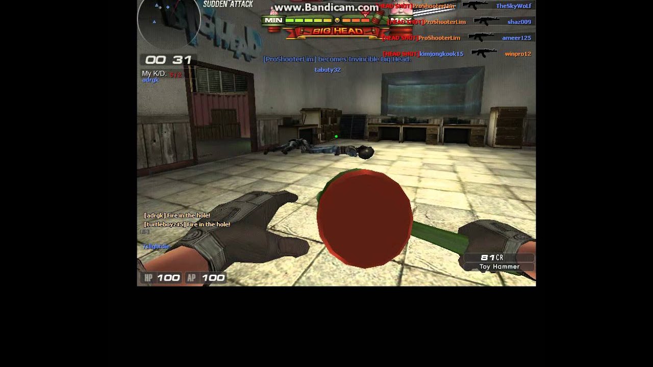 Sudden attack Big head mod - YouTube