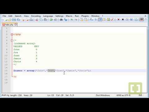 PHP - Lesson 85 - Arrays - YouTube