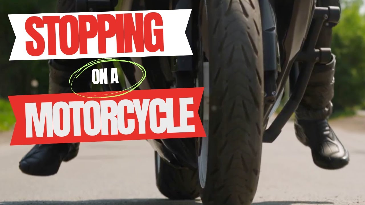 How to stop smoothly on a motorcycle...Explained - YouTube