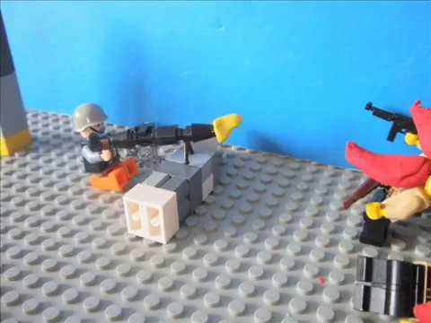 How to make a lego mg42 and a lego browning m1919 - YouTube