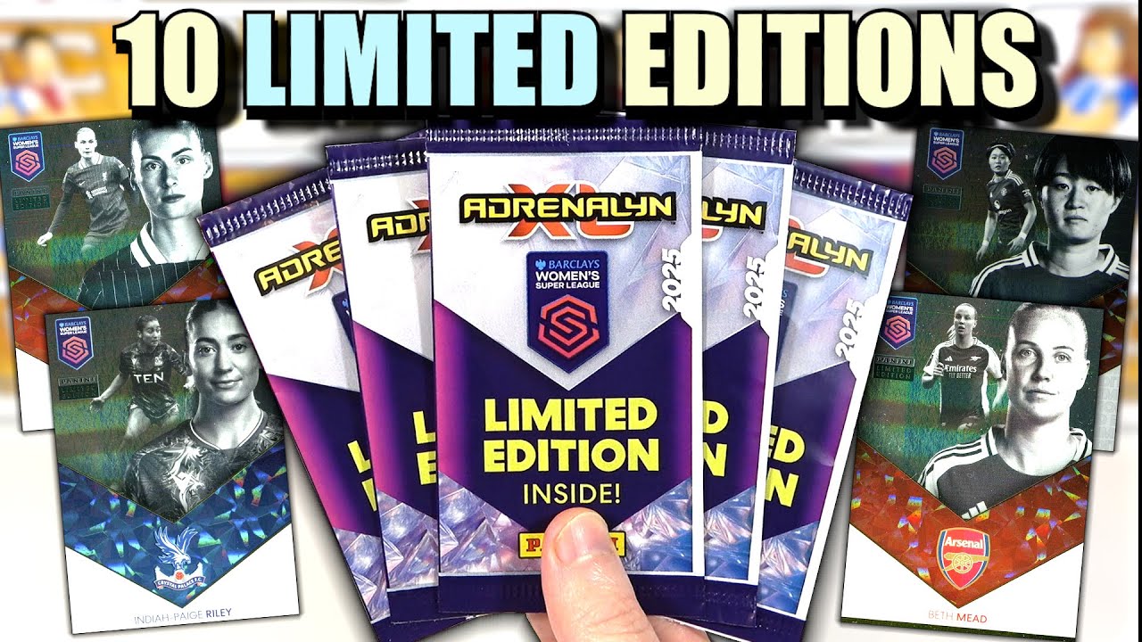 Opening 10 ADRENALYN XL 2025 Womens Super League Limited Edition Packs ...