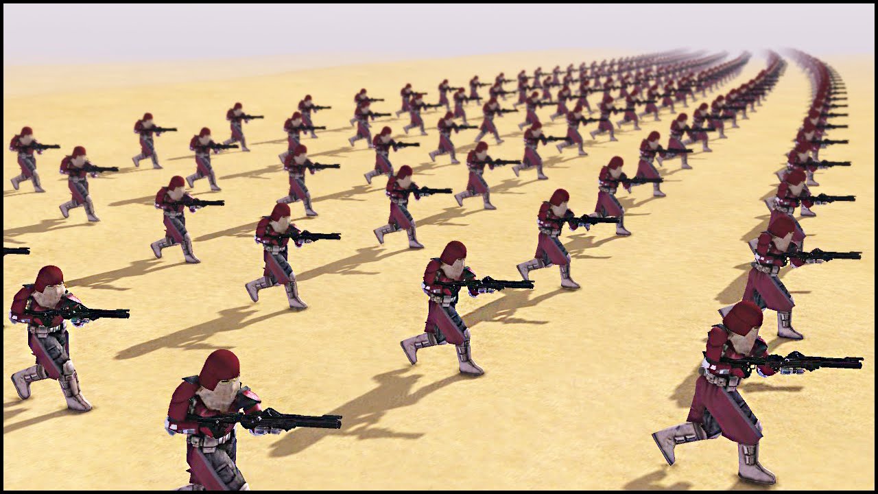 MASSIVE CLONE VS DROID FIELD BATTLE - Star Wars: Galaxy at War Mod ...