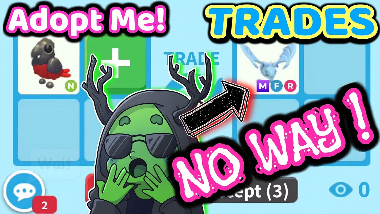 NEON DRACULA PARROT TRADING VALUES IN ADOPT ME! - YouTube