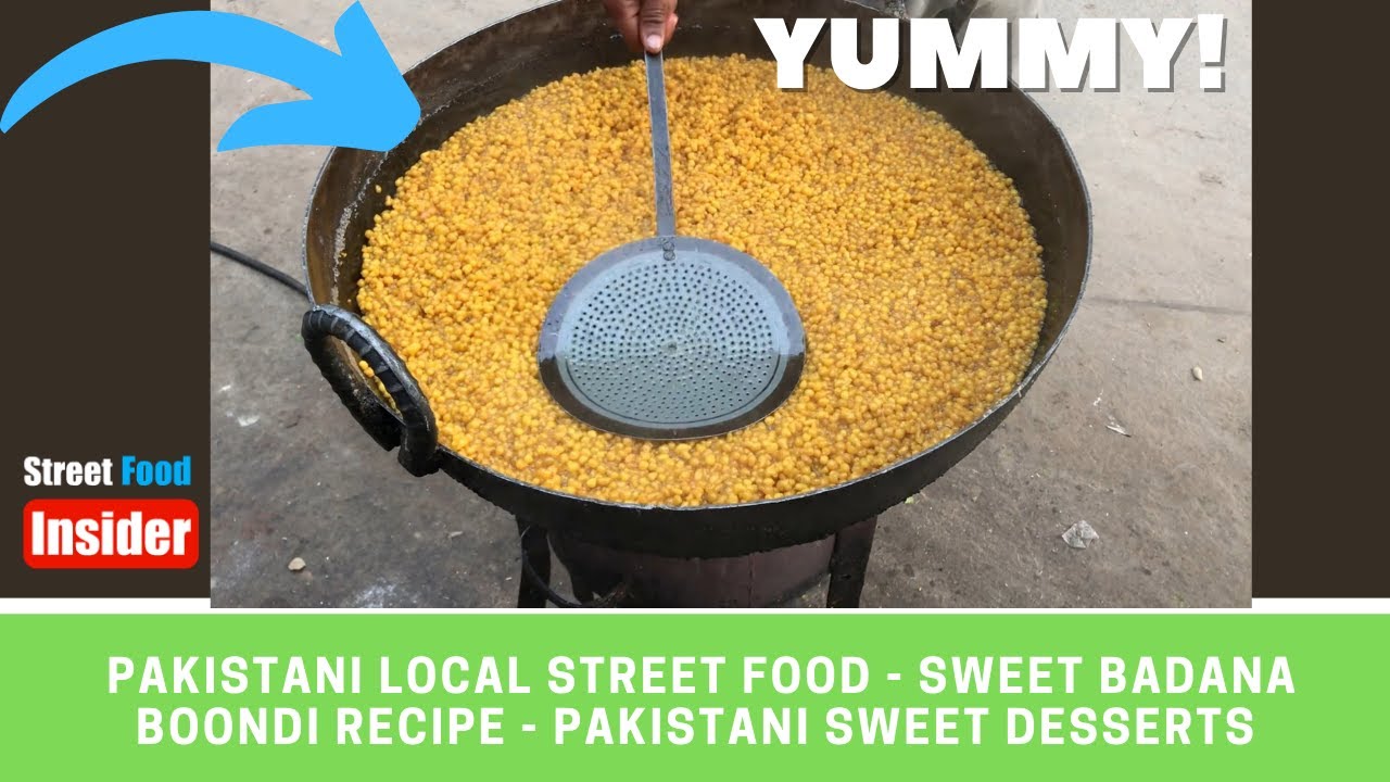Mouth Watering Sweet Badana Boondi Recipe | Pakistani Street Food ...