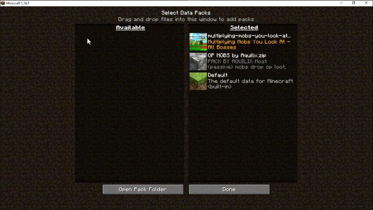 How to add datapacks to your world (Java Edition) - YouTube