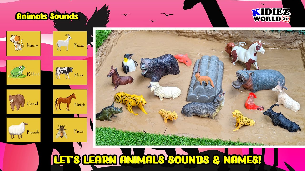 What's Hiding in the Mud? Let's Learn Animal Sounds and Names! - YouTube
