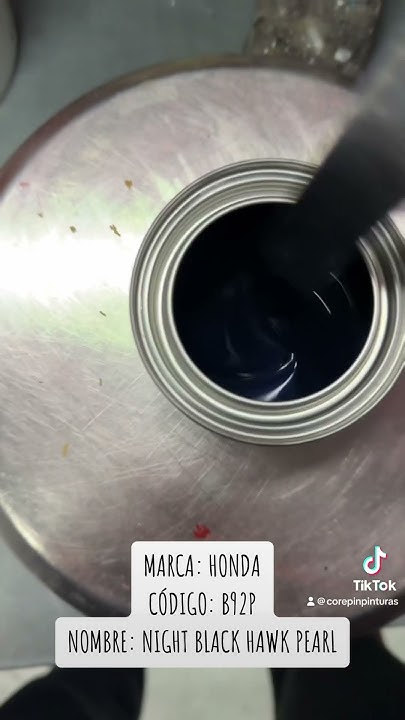 HONDA | B92P | NIGHT HAWK BLACK PEARL | CODIGO DE COLOR - YouTube