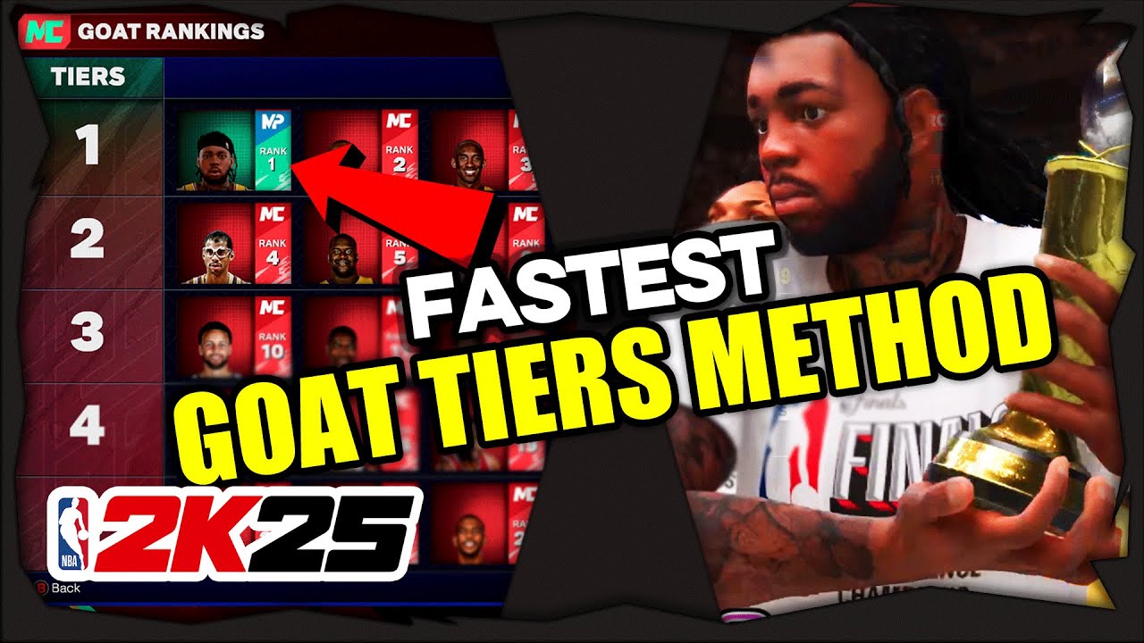 NBA 2K25 FASTEST GOAT TIER METHOD!! QUICKEST DYNASTY POINTS METHOD ...