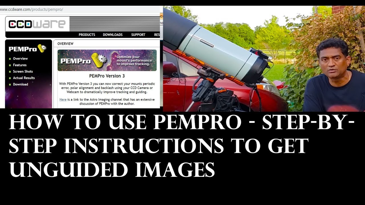 Astrophotography | How to use PEMPro - step-by-step instructions to get ...