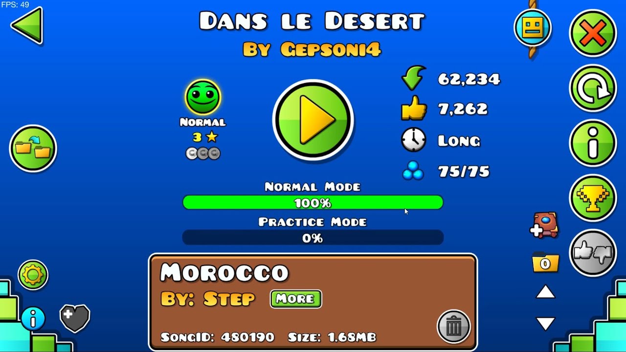 Geometry Dash, Dans Le Desert, 100% 2025 - YouTube