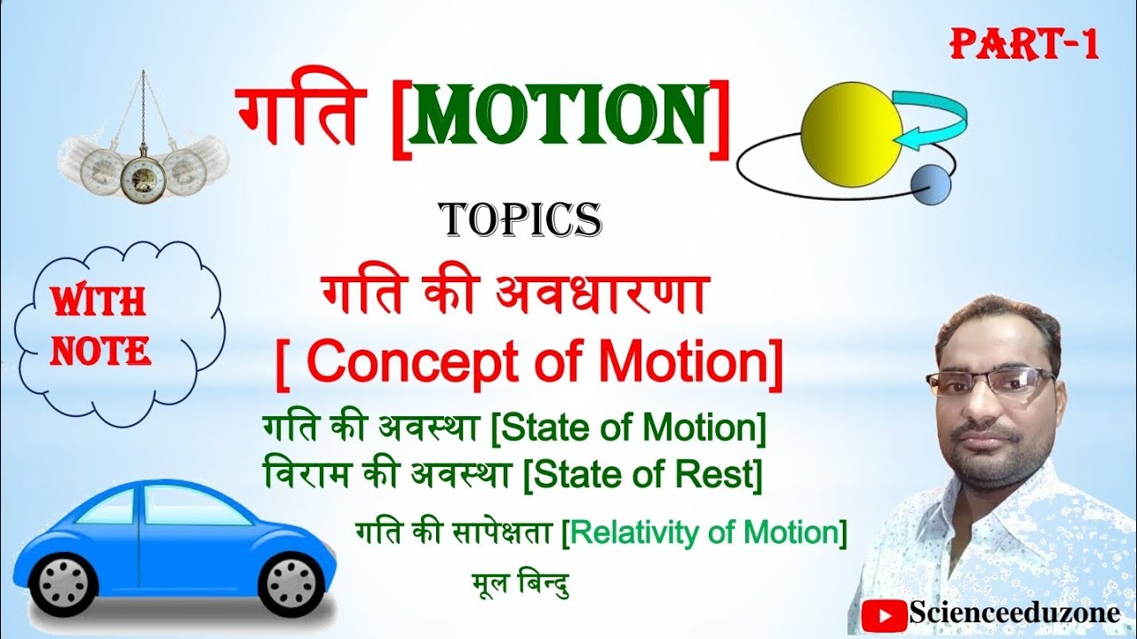 Motion, State of Motion, State of Rest, गति, गति की अवधारणा , गति की ...
