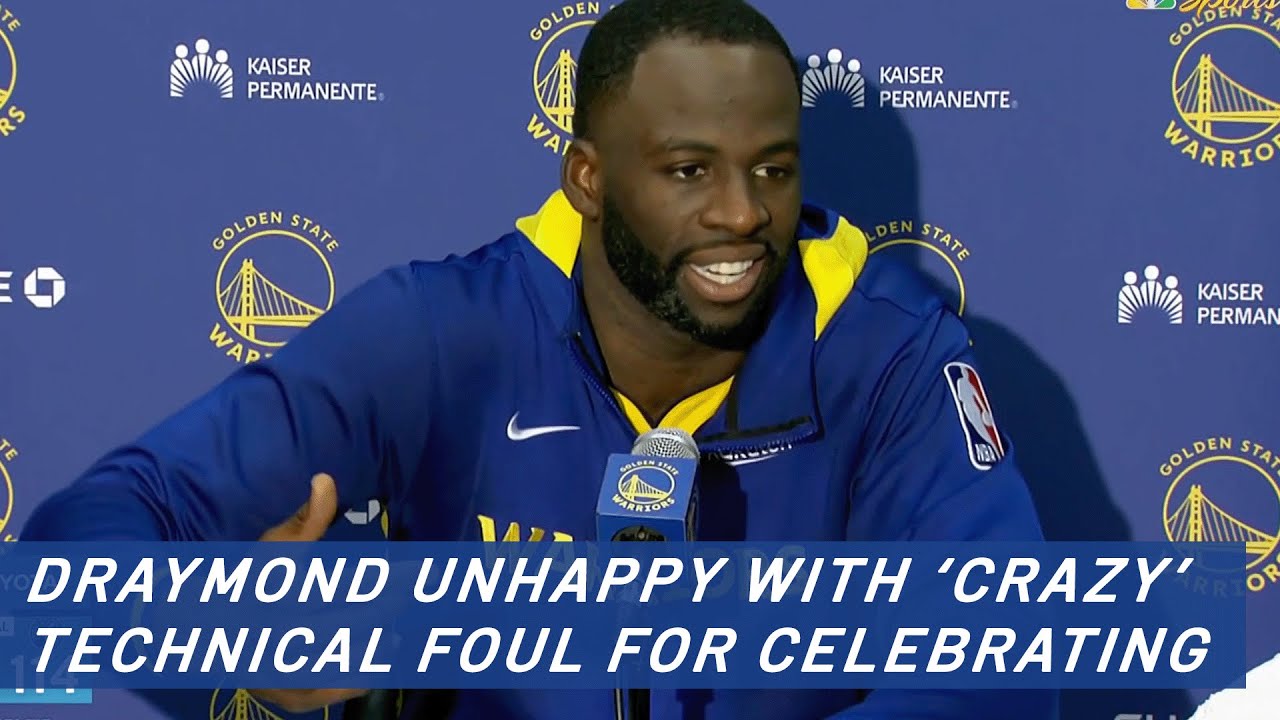 Draymond Green unhappy with 'crazy' technical foul for celebrating late ...
