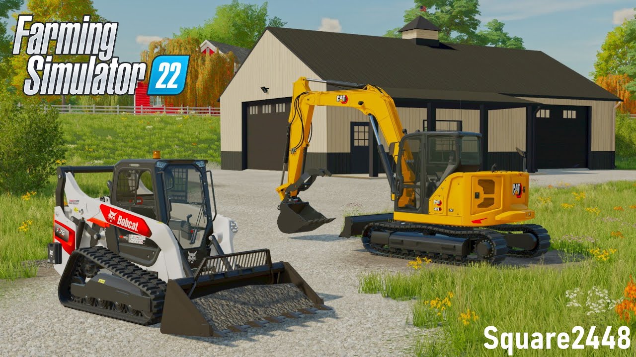 Installing NEW Gravel Driveway! (NEW Excavator) | FS22 Landscaping ...
