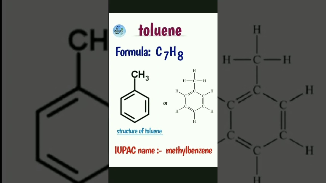 Toluene Structural Formula