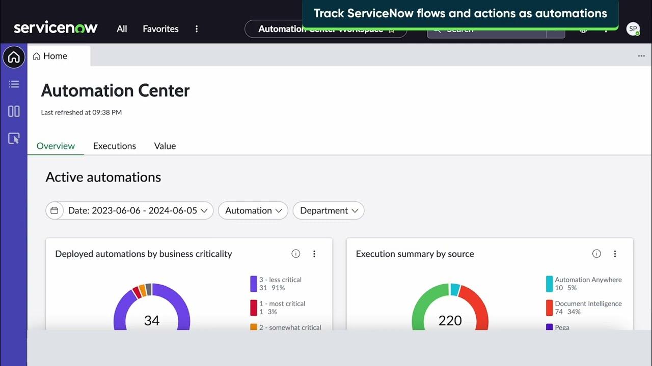 Track Servicenow Flows And Actions As Automations Youtube