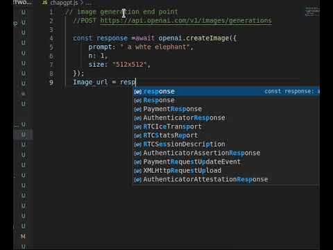 How to generate Image with openAI end point - YouTube