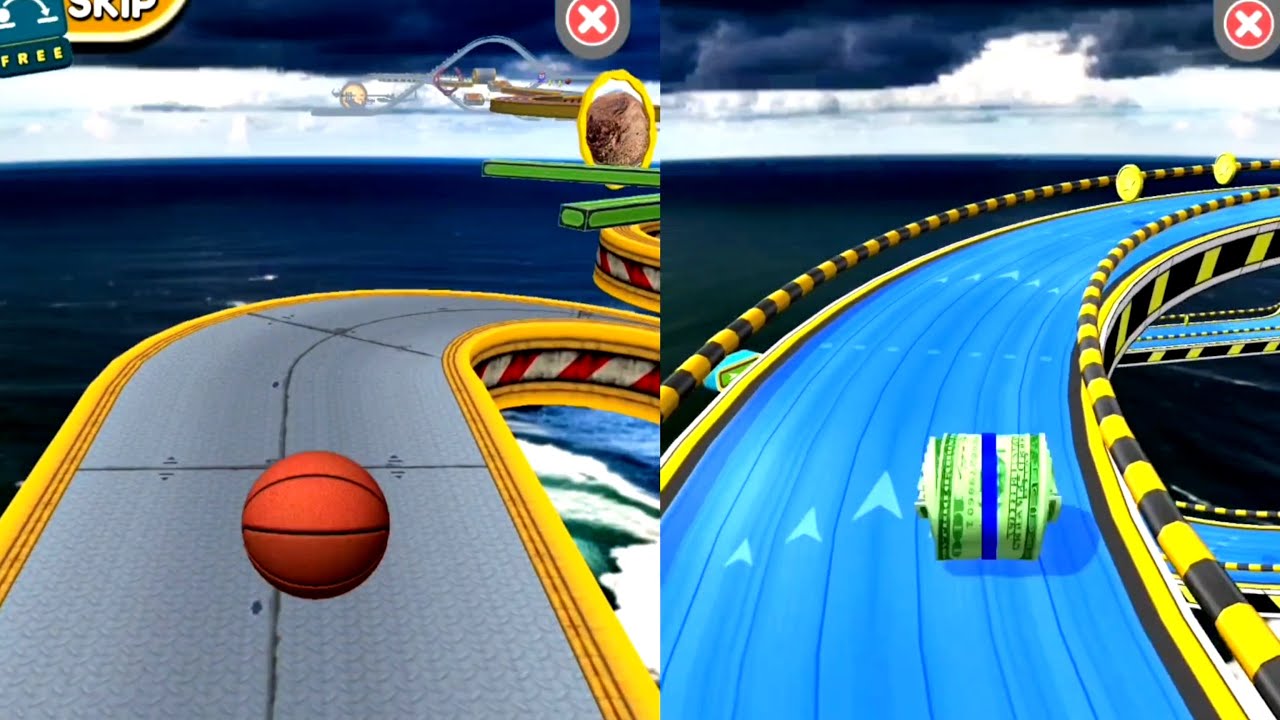 Going Balls Battle Going Ball VS Golling Balls 3d Sky Race! race-1 ...