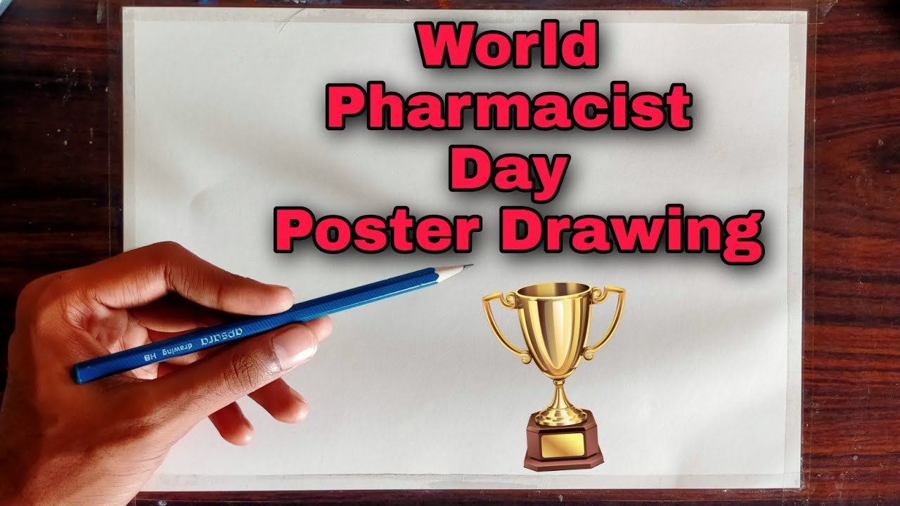 World Pharmacist Day Drawing | World Pharmacist Day Poster | World ...