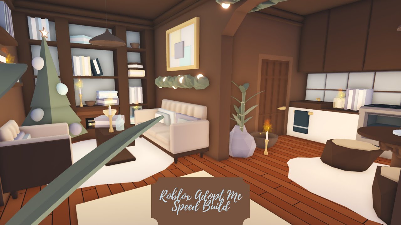 Cozy Winter Cabin Tiny Home Speed Build ️ Roblox Adopt Me! - YouTube