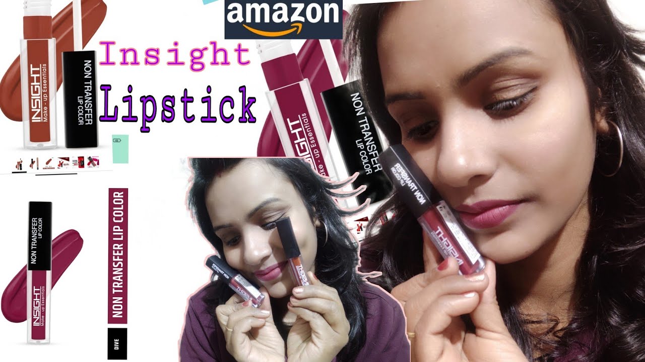 Insight liquid lipstick haul|| Amazon lipstick#lakme #amazon #insight ...