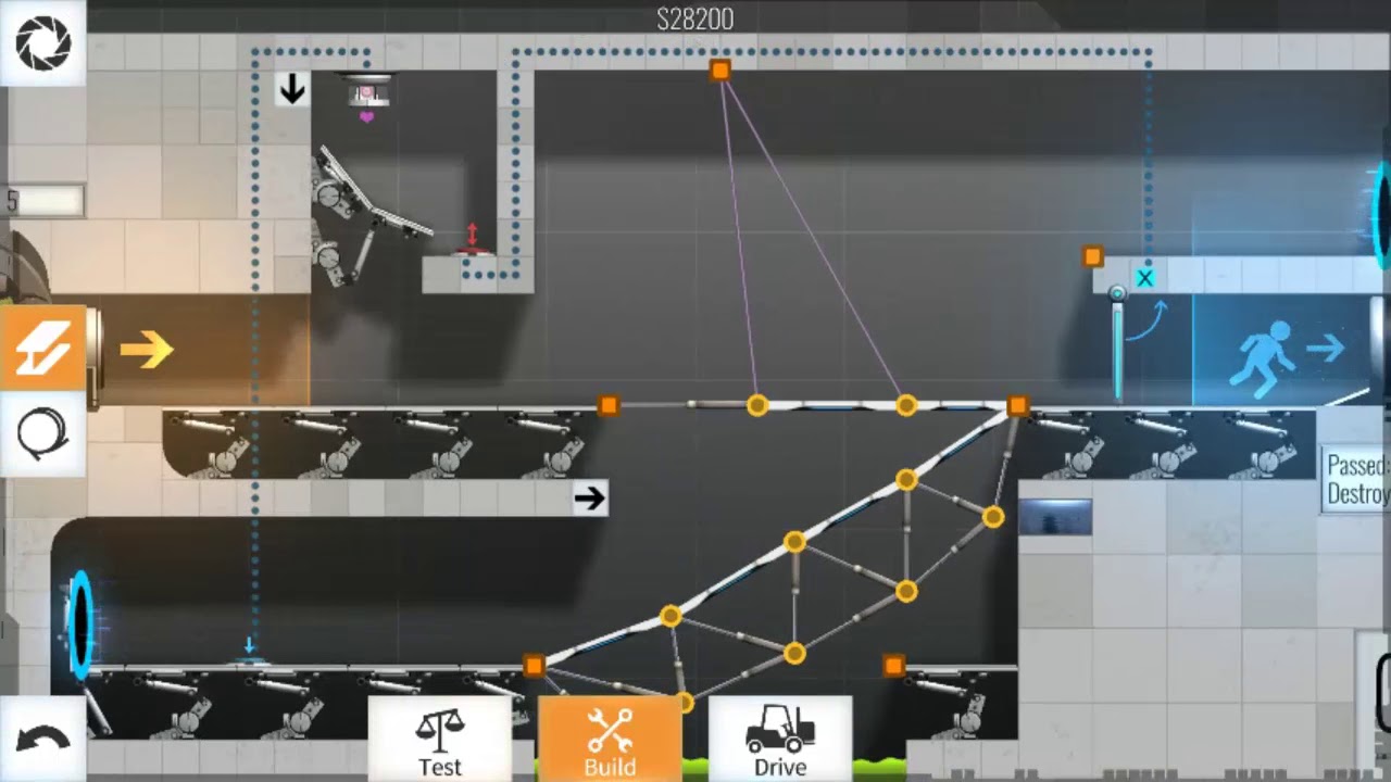 Bridge Constructor Portal Level 9 Walkthrough - YouTube